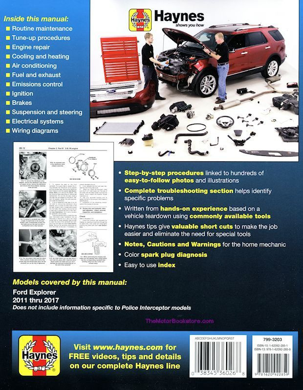 Ford Explorer Service & Repair Manual: 2011-2017 | Haynes 36026