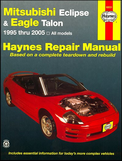 Mitsubishi Eclipse, Eagle Talon Repair Workshop Manual 1995-2005