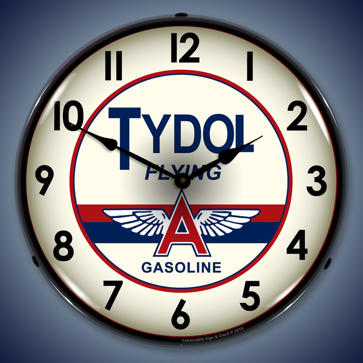 Tydol Gas Wall Clock, LED Lighted - Gas / Oil Theme