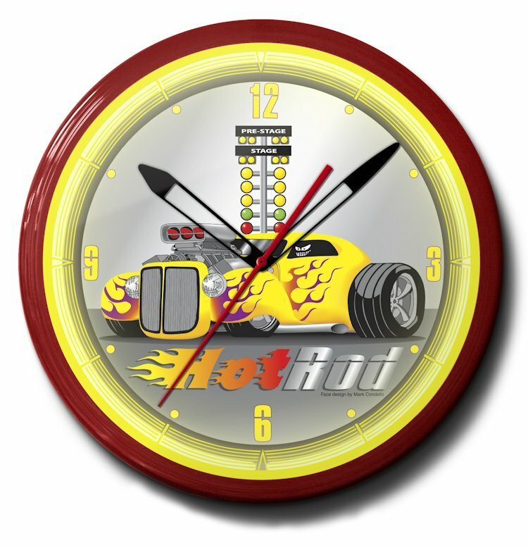Neon Garage Clocks - Muscle Car Neon Clocks - Garage Clocks