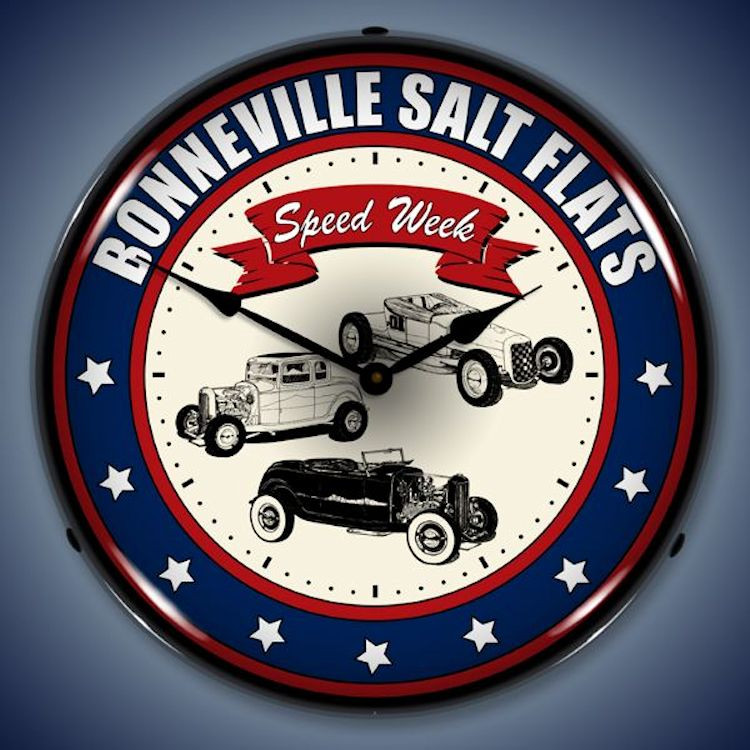 Drag Racing Clocks - LED Lighted Wall Clocks / Garage Clocks
