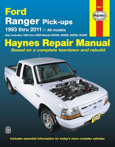 Ford Ranger Repair Manual includes Mazda Pickups 1993-2011 - Haynes