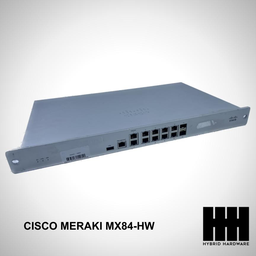 CISCO MERAKI MX84-HW CLOUD MANAGED SECURITY APPLIANCE - UNCLAIMED ...