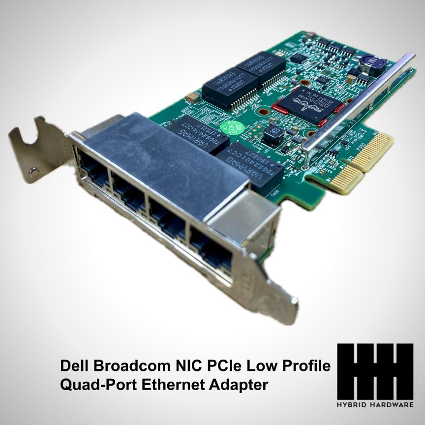 Dell Broadcom NIC PCIe Low Profile Quad-Port Ethernet Adapter TMGR6 ...