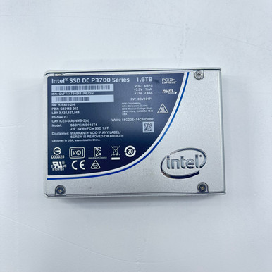 Intel DC P3700 Series SSD 1.6TB 2.5" NVMe PCIe Solid State Drive ...