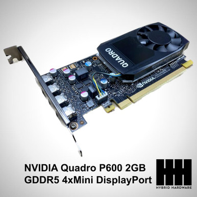 NVIDIA Quadro P600 2GB GDDR5 4xMini DisplayPort Full Height PCIe ...
