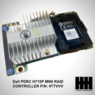 Dell PERC H710P MINI RAID CONTROLLER P/N: 0TTVVV WITH BATTERY - HYBRID ...