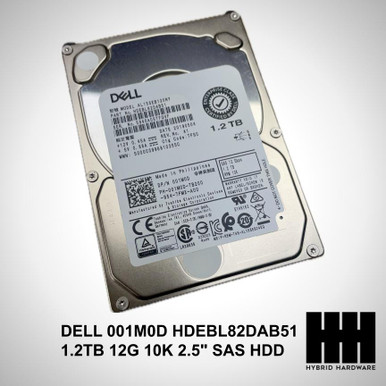 DELL 001M0D HDEBL82DAB51 1.2TB 12G 10K 2.5" SAS HDD HARD DRIVE - HYBRID ...