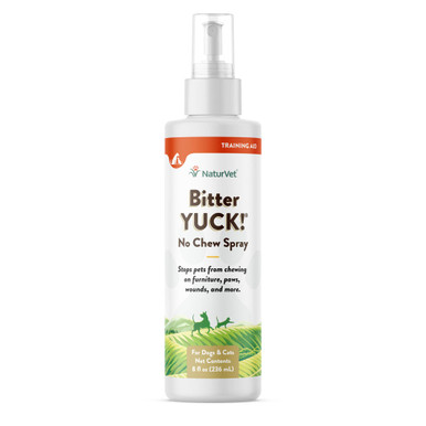NaturVet Bitter Yuck! No Chew Spray for Dogs & Cats (8 oz) - HealthyPets
