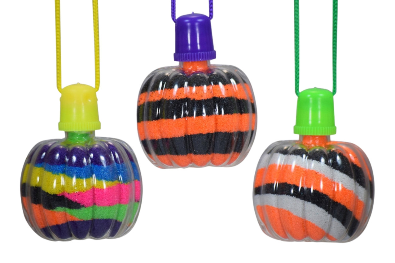 Huge Pumpkin Sand Art Halloween Craft Kit. Harvest Fest