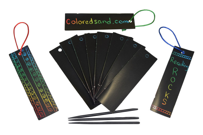 Scratch Art Bookmark Kid Activity. Fun Classroom Activity
