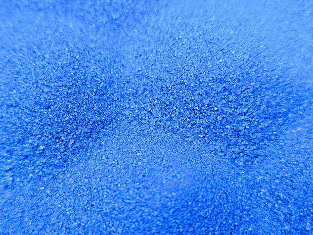Blue Sand For Sand Art Projects And More. Colored Sand.