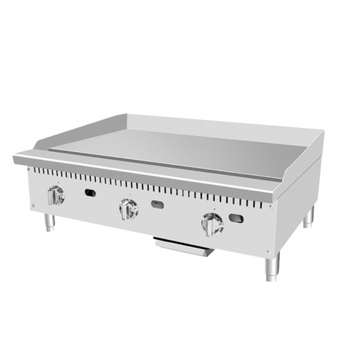 Atosa ATTG-36 36" Liquid Propane Countertop CookRite Heavy Duty Griddle ...