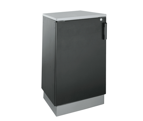 Krowne SD108 4 Glass Sliding Doors Black Refrigerated Back Bar Storage ...