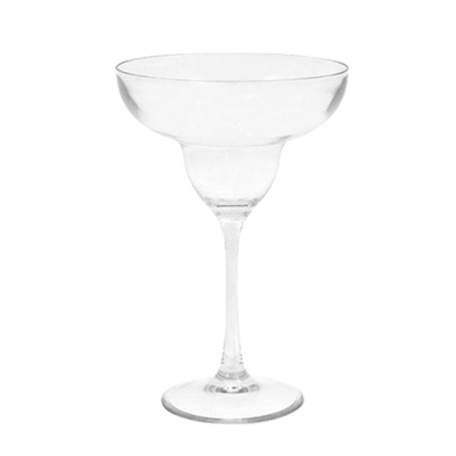 FOH AMG001CLT23 11 Oz. Clear Resin Round Drinkwise Margarita Glass ...