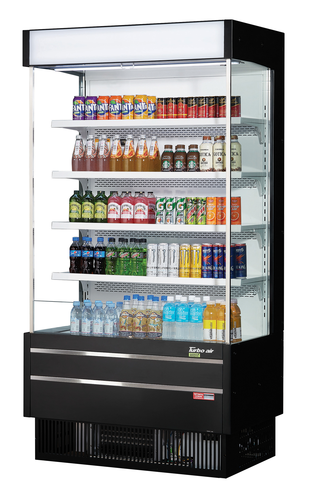Turbo Air TOM-40SEW(B)-N 16.1 Cu. Ft. Full-Height 4 Shelves Vertical ...