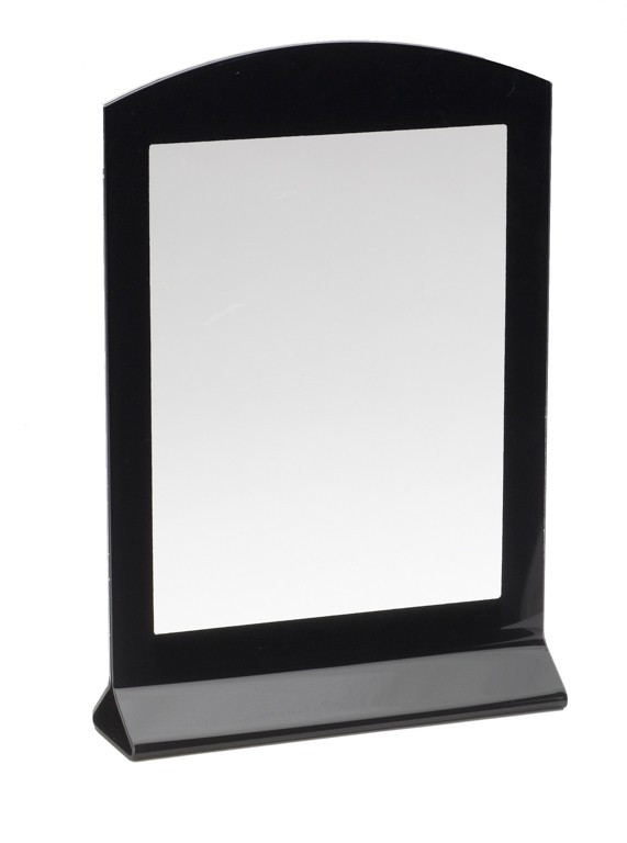 Cal-Mil 633 8.5" x 11" Acrylic Black Arched Classic Cardholder Frame ...