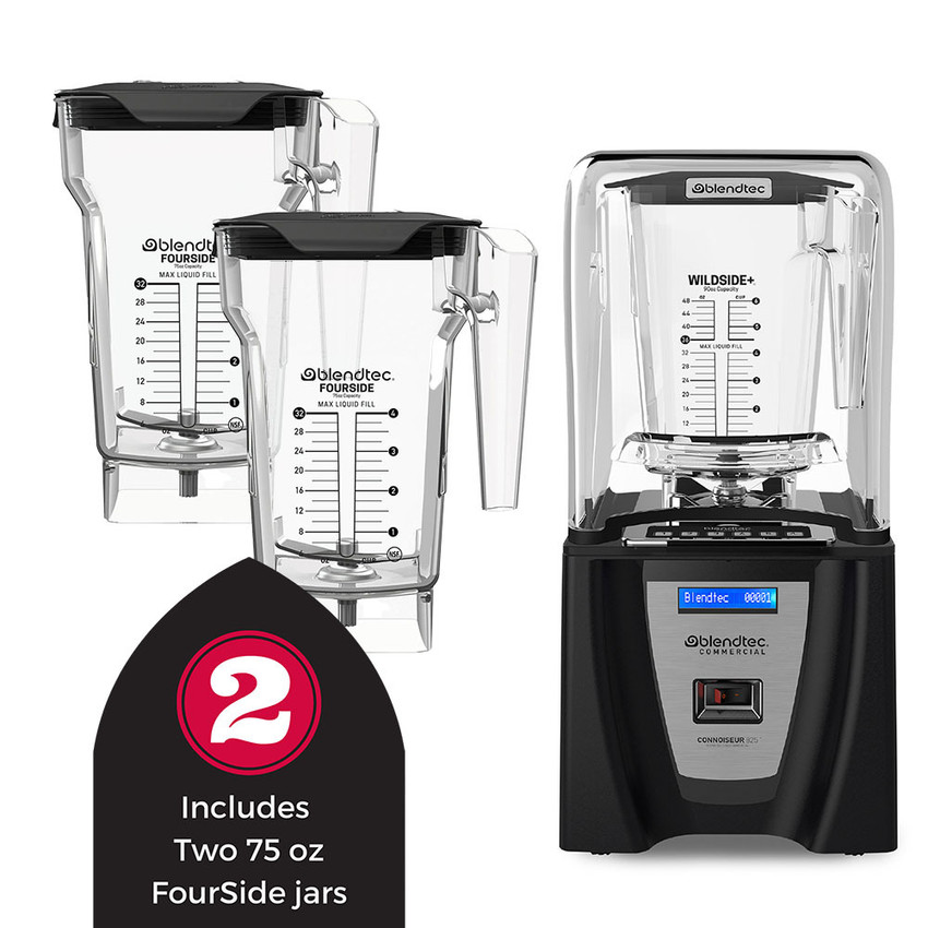 Blendtec C825C11Q-B1GB1A 3.8 HP Connoisseur 825 Blender Package with ...