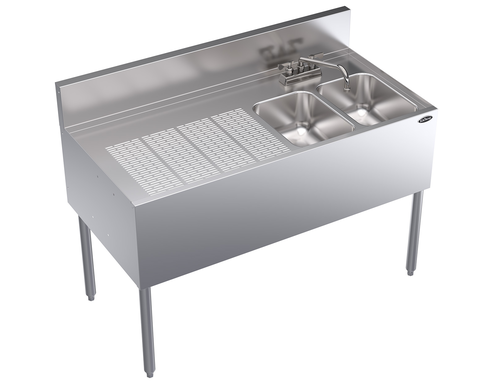 Krowne KR24-42R 48" W Stainless Steel Two Compartment Royal Series ...