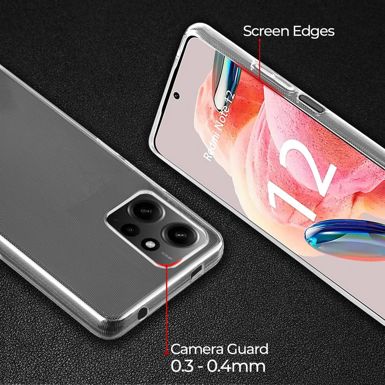 Xiaomi Redmi Note 12 4G 'Clear Gel Series' TPU Case Cover - Clear ...
