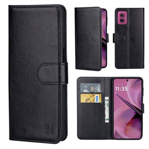 Motorola Moto G55 'Book Series' PU Leather Wallet Case Cover - 32ndShop