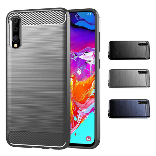 Samsung Galaxy A70 (2019) 'Carbon Series' Slim Case Cover - 32ndShop