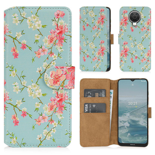 Nokia G10 & G20 'Floral Series 2.0' PU Leather Design Book Wallet Case ...