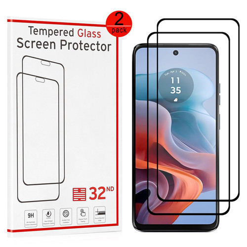 Motorola Moto G34 Tempered Glass Screen Protector - 2 Pack - 32ndShop