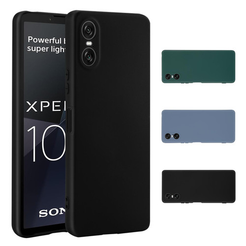 Sony Xperia 10 VI (2024) Liquid Silicone Slim Case Cover with 2 X ...