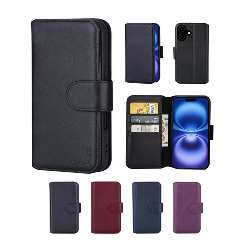Chalk & Hide Real Leather Book Wallet Case for iPhone 16 (6.1") - 32ndShop