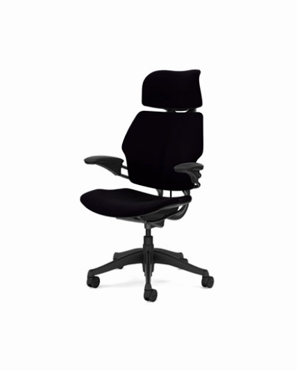 Humanscale Freedom Headrest Chair, Leather, All features, Adjustable Arms
