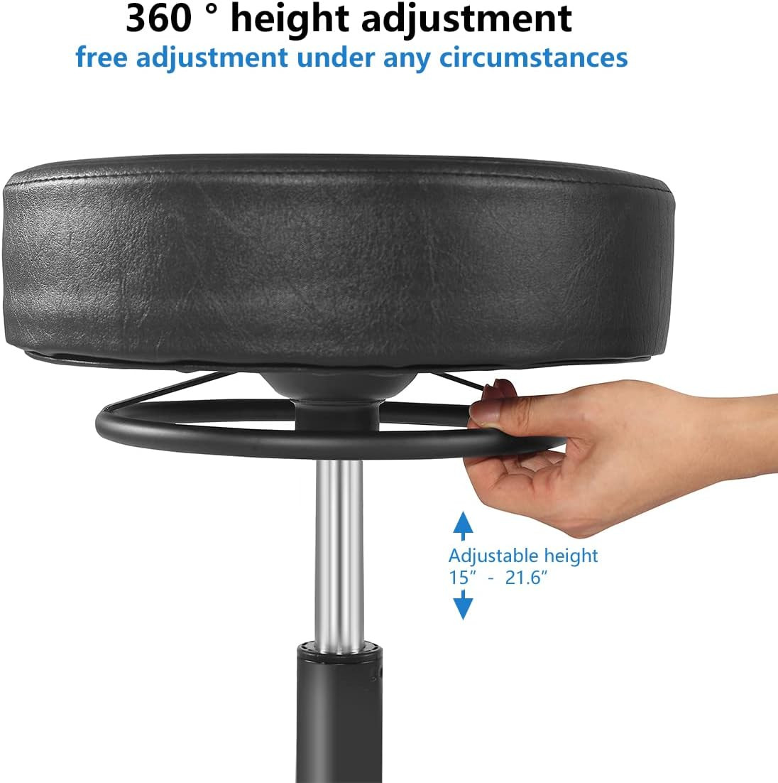 Swivel Rolling Stool Chair Aesthetic Work Chair Stool - seatingmind.com