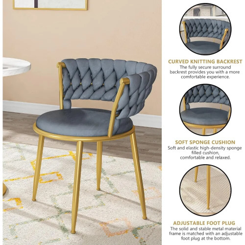 Patrick velvet upholstered side chair store