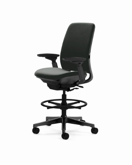 Steelcase Amia Stool, Leather, All Features, Adjustable Arms ...