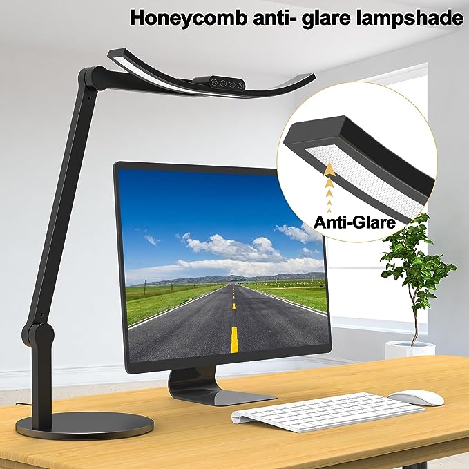 ModSavy Led Desk Lamp for Home Office, Architect Curved Desk Lamp with ...
