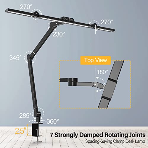 Micomlan Led Desk Lamp with Clamp, Architect Desk Lamp for Home Office ...