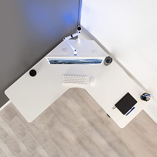 VIVO Electric Height Adjustable L-Shaped 47 x 47 inch Standing Desk ...