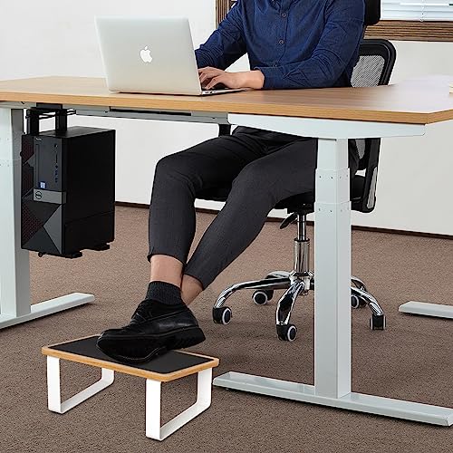 Foot Rest for Under Desk at Work, New Upgrade Wooden with Metal ...