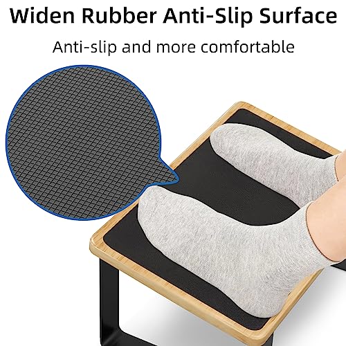 Foot Rest for Under Desk at Work, New Upgrade Wooden with Metal ...