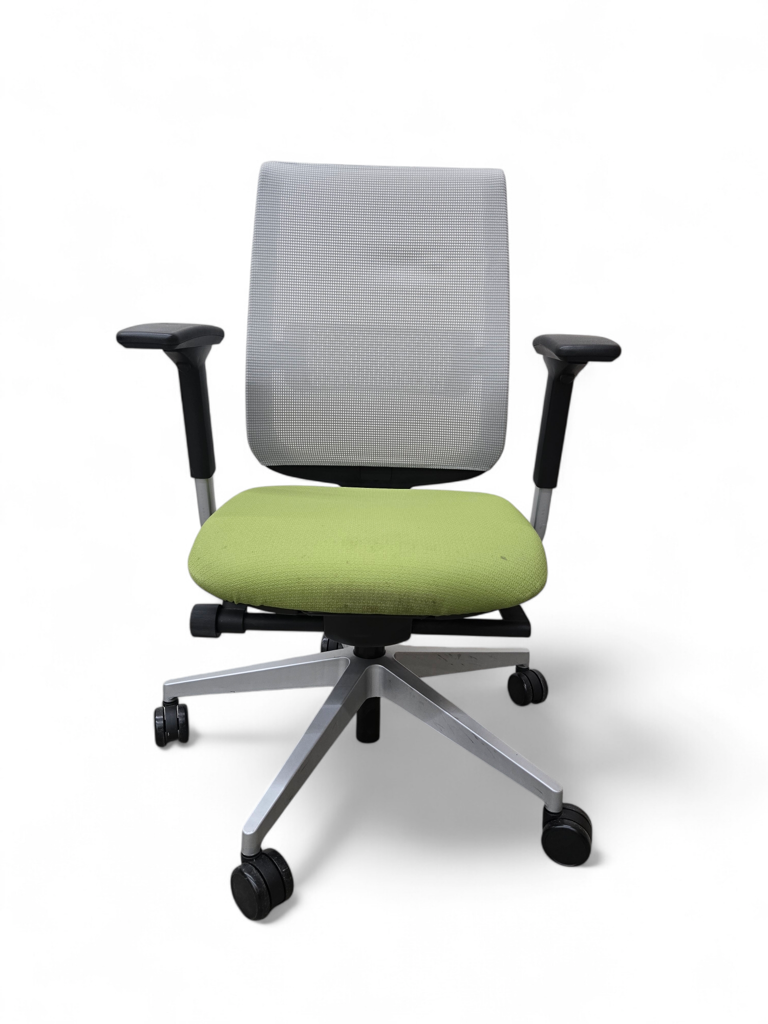 Steelcase Reply Chair Mineral Mesh Lime Green Fabric Seat