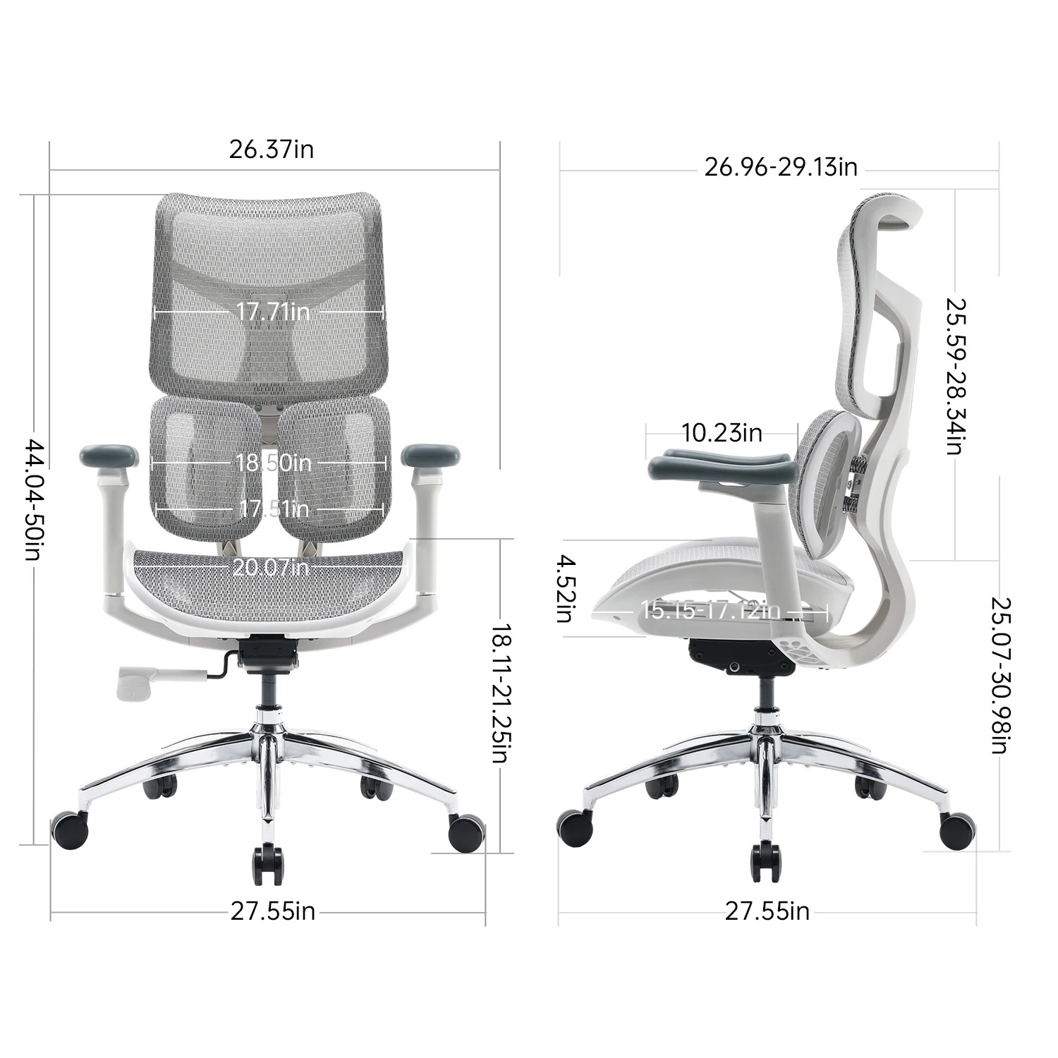 ErgospineTask Chair in Black By Lemoderno