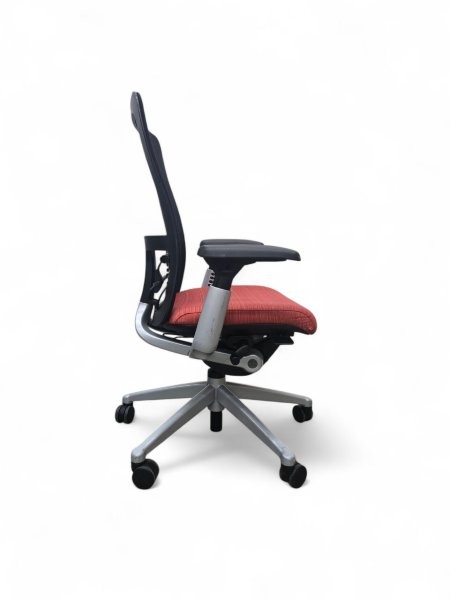 Haworth Zody Chair, Titanium Frame, Adjustable Arms, - Yellowish Mesh ...