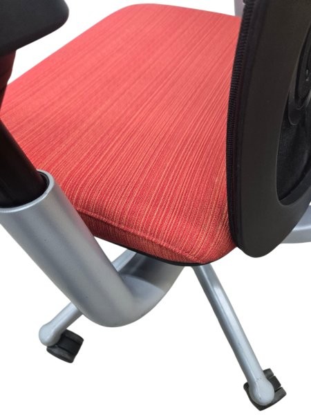 Haworth Zody Chair, Titanium Frame, Adjustable Arms, - Yellowish Mesh ...
