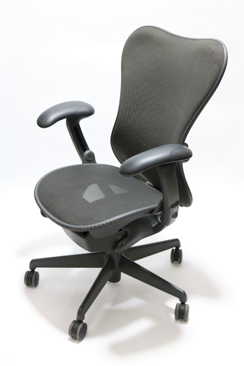 Herman Miller Mirra Chair, Butterfly Dark Navy Suspension Back ...