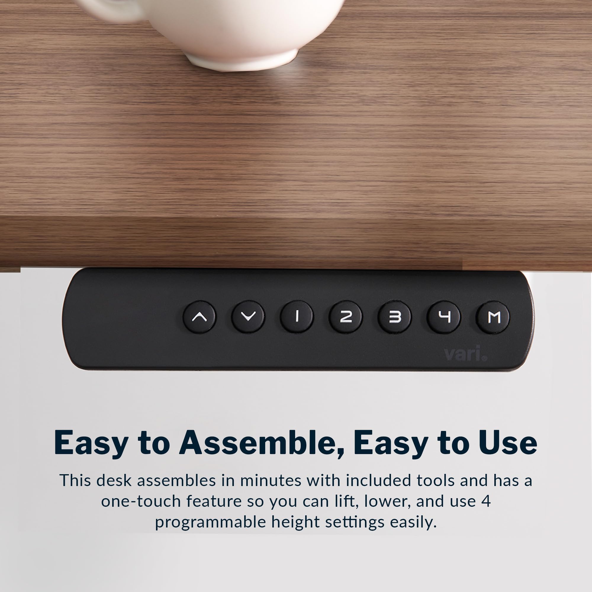 VARI Electric Standing Desk - Varidesk Height Adjustable Sit/Stand Desk ...