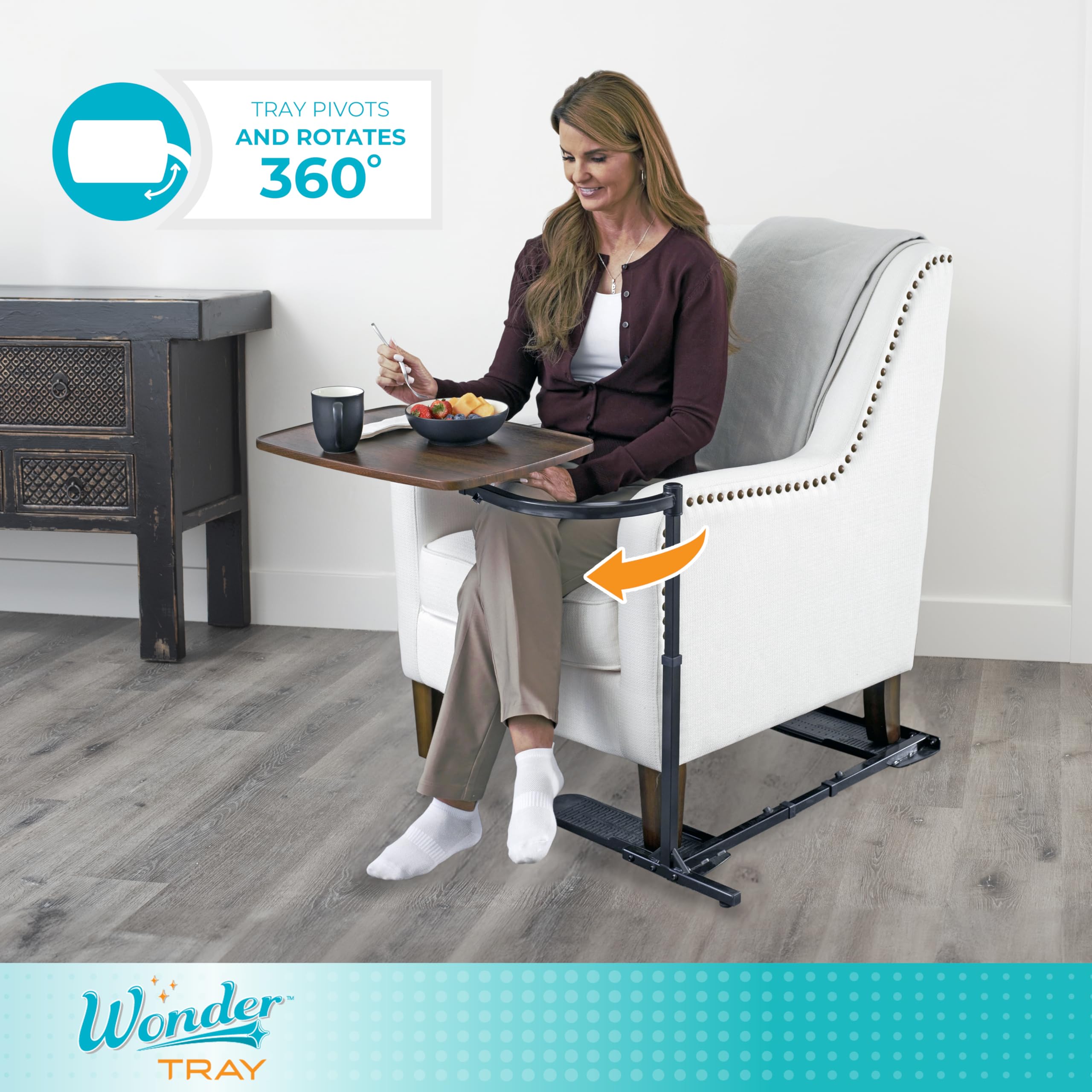 Large Laptop Stand, Adjustable Swivel Table, Couch Desk, Side Tables ...
