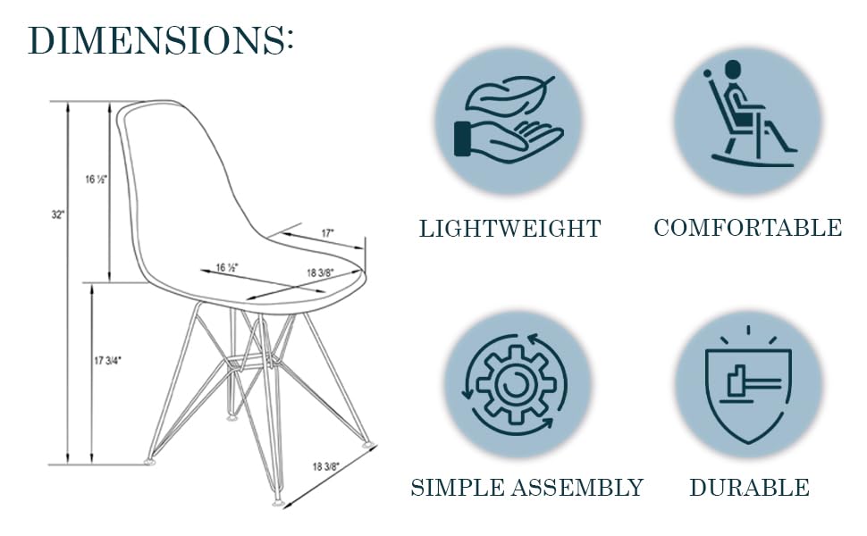 Acrylic Dining Chairs with Chrome Eiffel Base – Set of 2, Curved Back ...