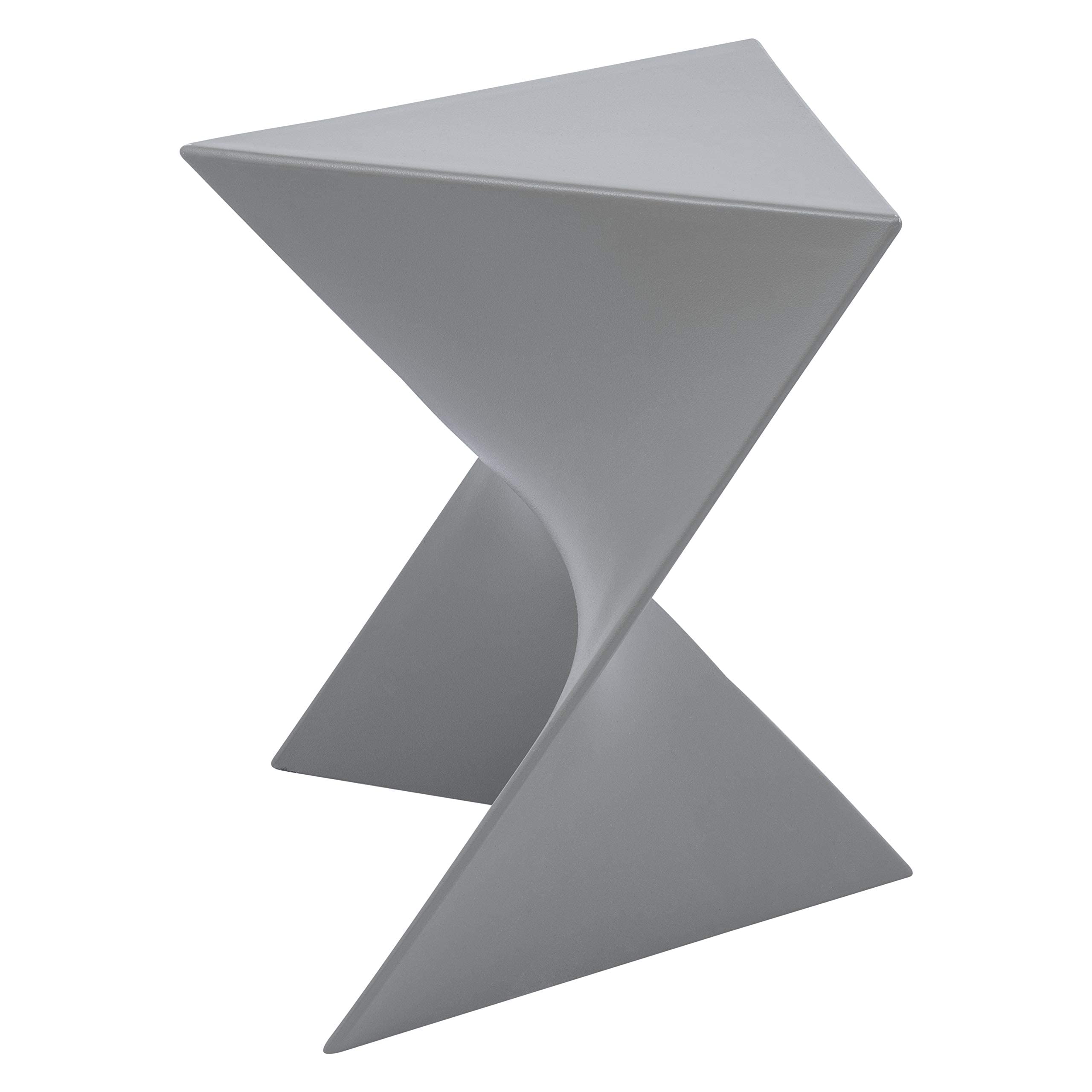 Modern Grey Accent Side Table - Stylish Side Vanity Table for Bedroom ...