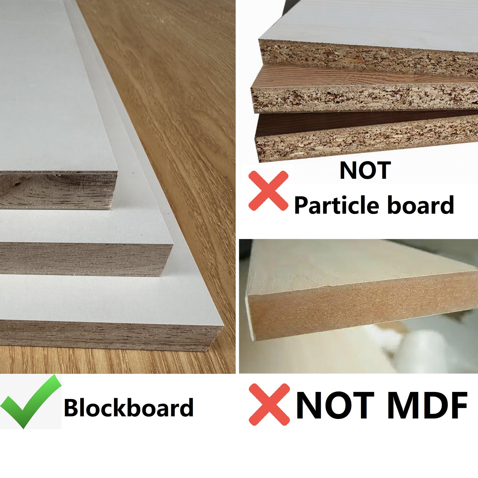 Mobile Wooden Podium Stand with Wheels Lectern White 16MM Wood Board ...