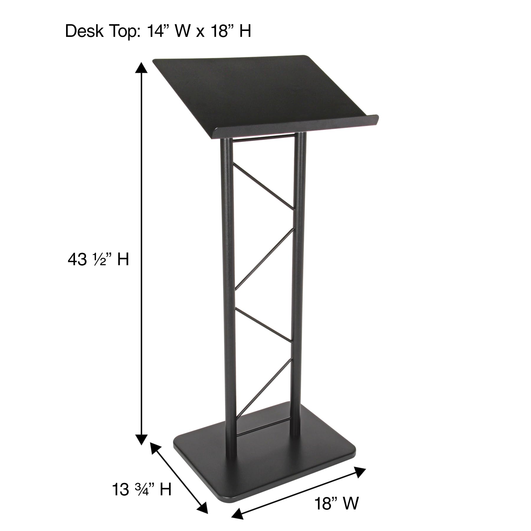 Large Portable Lectern, Stand Up Church Pulpit, Slanted Lectern ...